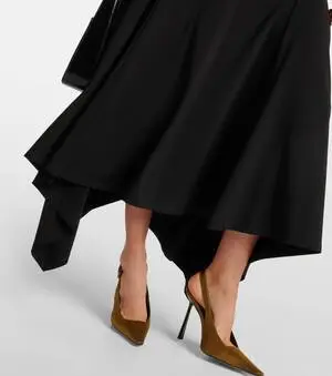 Max Mara Gerla Off-shoulder Maxi Dress