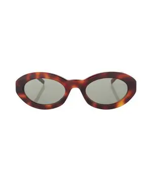 Saint Laurent Oval Sunglasses - Brown