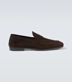 TOM FORD Sean Suede Loafers - Brown