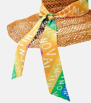 Valentino Garavani Chevron Straw Sun Hat