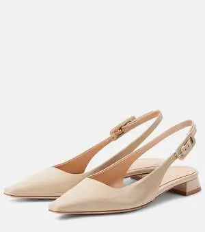 GIANVITO ROSSI Lindsay 20 Patent Leather Slingback Flats