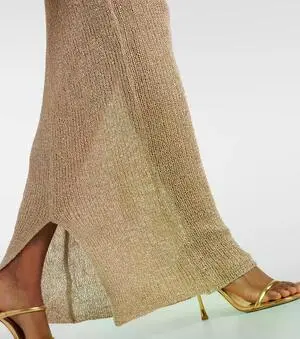 BANANHOT Sunny Lamé Maxi Dress