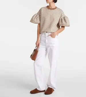 Max Mara Peirak Striped Jersey T-shirt