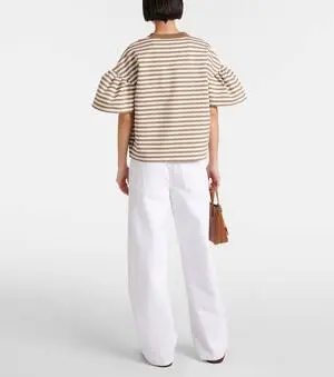 Max Mara Peirak Striped Jersey T-shirt