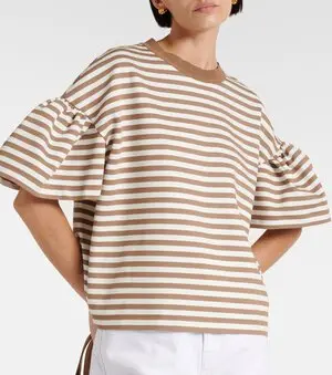 Max Mara Peirak Striped Jersey T-shirt