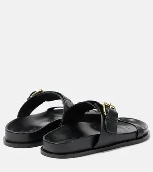 A.emery Prince Leather Sandals - Black