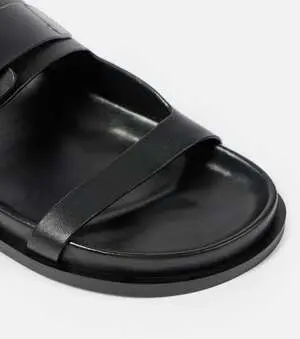 A.emery Prince Leather Sandals - Black