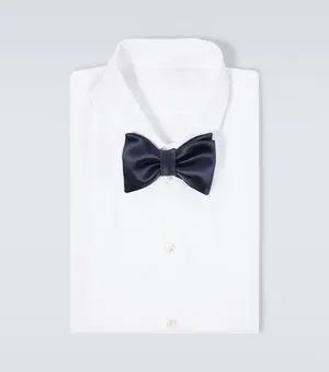 Brunello Cucinelli Cotton And Silk Satin Bow Tie