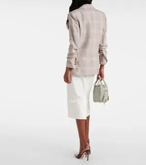 Veronica Beard Beacon Dickey Linen Blazer