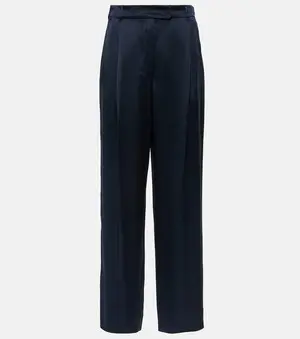 Max Mara High-rise Wide-leg Pants - Blue