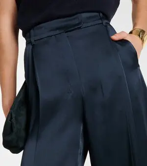Max Mara High-rise Wide-leg Pants - Blue