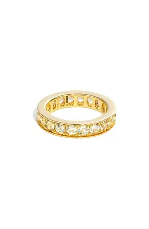 BY PARIAH Prasiolite Eternity Ring - Gold