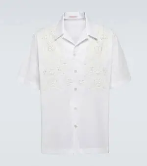 Valentino Garavani Embroidered Shirts For Men