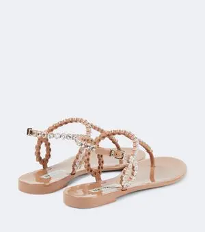 AQUAZZURA Embellished Pvc Sandals