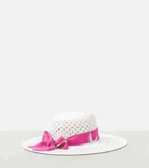 Valentino Garavani Printed Raffia Sun Hat
