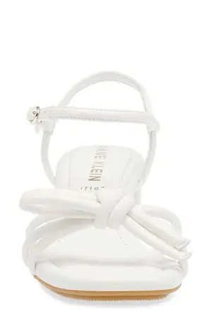 Anne Klein Strappy Sandals - White