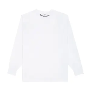 Palm Angels Classic Logo Over Long-sleeve Tee /black - White