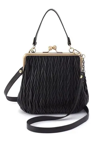 Hobo Alba Leather Frame Crossbody Bag