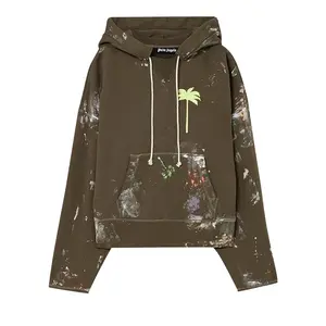 Palm Angels Palm X Palm Painted Hoodie - Yellow