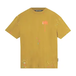 Palm Angels Palm Tree Painted T-shirt /orange