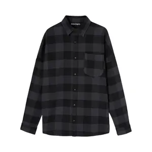 Palm Angels Classic Logo Overshirt /white - Black