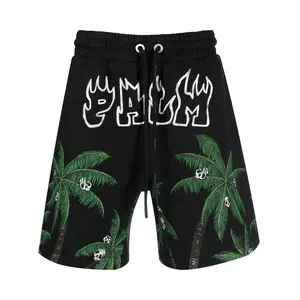 Palm Angels Palms And Skull Vintage Sweatshorts - Black