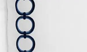 SFERRA Catena Sham - White/ Navy