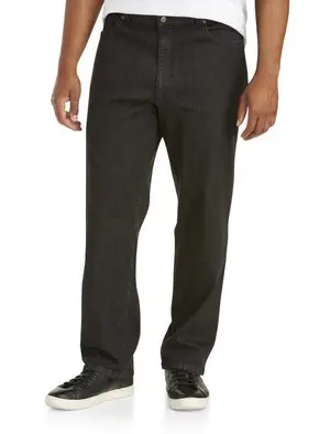 HARBOR BAY BY DXL Big & Tall Relaxed Fit Stretch Jeans - Basic Blue Wash