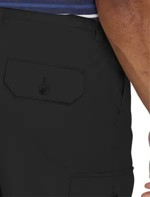HARBOR BAY BY DXL Continuous Comfort Cargo Pants - Black