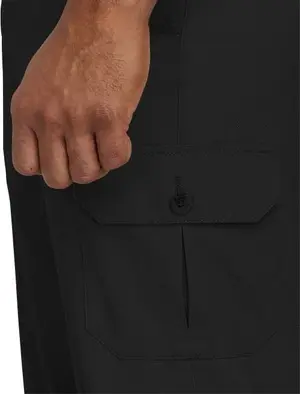 HARBOR BAY BY DXL Continuous Comfort Cargo Pants - Black