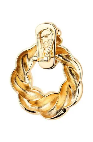 Carolina Herrera Twist Door Knocker Drop Earrings