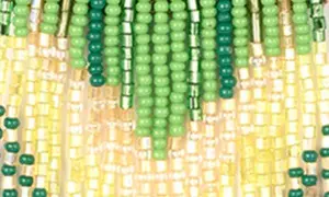 Deepa Gurnani Ishani Beaded Drop Earrings - Lime