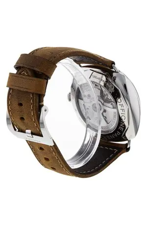 WATCHFINDER & CO. Panerai Preowned Radiomir Automatic Leather Strap Watch