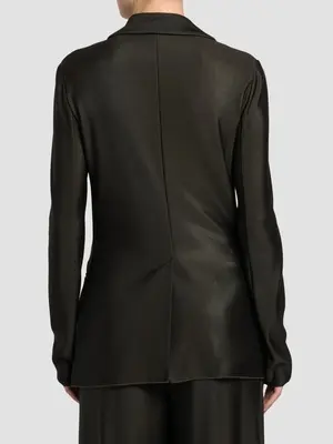 Giorgio Armani Jersey Draped Blazer