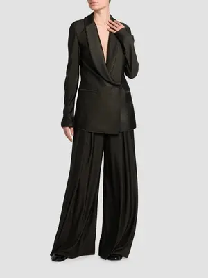 Giorgio Armani Jersey Draped Blazer