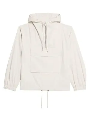 Helmut Lang Men's Half-Zip Hooded Pullover - Creme  - Creme