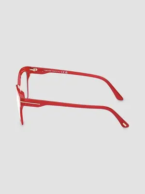 TOM FORD 54mm Blue Block Optical Eyeglasses - Cherry Red
