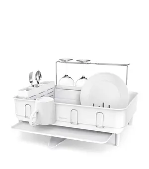SIMPLEHUMAN Steel Frame Dish Rack - White