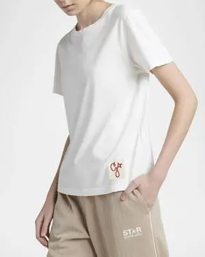 GOLDEN GOOSE Golden Goose Distressed T-Shirt Vintage White
