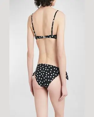 Dolce & Gabbana Polka-dot Sicily Balconette Two-piece Bikini Set