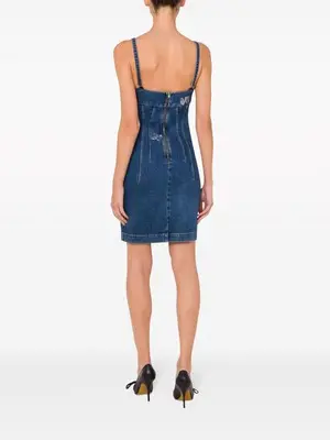 Moschino Appliquéd Denim Minidress