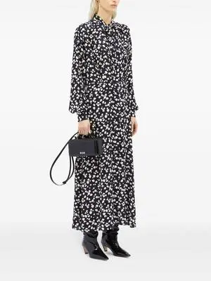 MSGM Spot-print Maxi Dress - Black