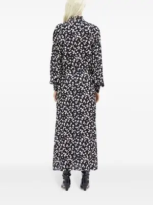 MSGM Spot-print Maxi Dress - Black