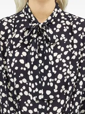 MSGM Spot-print Maxi Dress - Black