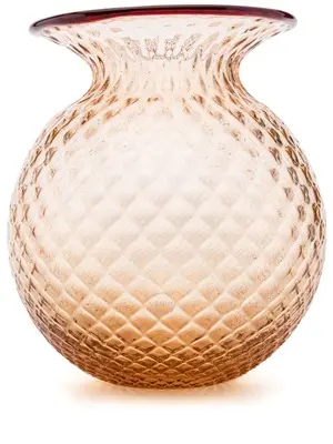 VENINI Balloton Fiori Glass Vase - Neutrals