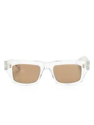 Dita Rectangle-frame Sunglasses - White