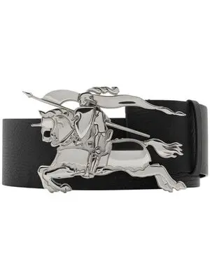 Burberry Knight Leather Belt - Black