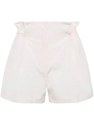Shiatzy Chen Plenteous Crease-effect Shorts - White