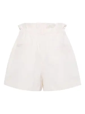 Shiatzy Chen Plenteous Crease-effect Shorts - White