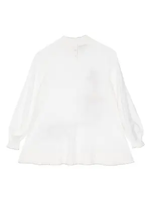 Shiatzy Chen Floral-embroidered Jumper - Neutrals